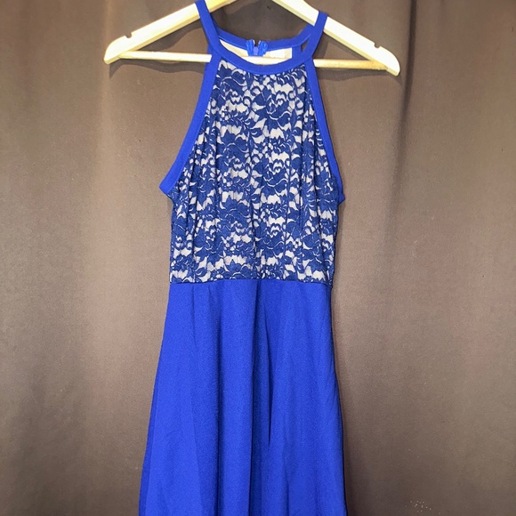 Dresses | Royal Blue Halter Dress | Poshmark